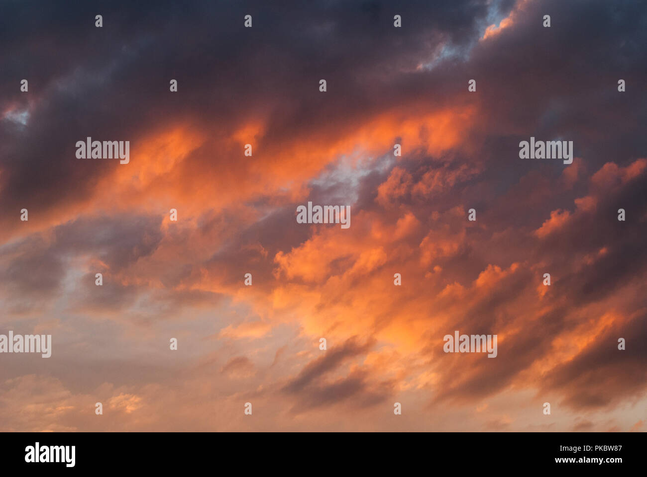 Natural background of colorful red sky during sunset time Stock Photo - Alamy
