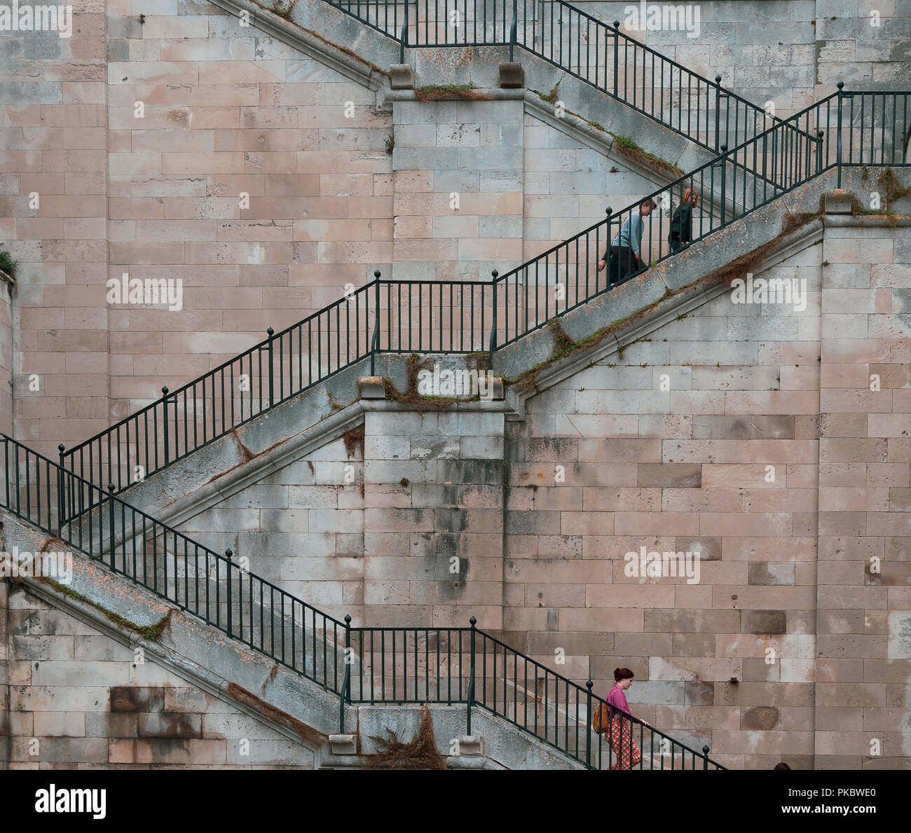 Abstract View of Steps Linking Ramsgate Marine to Road Above Stock ...
