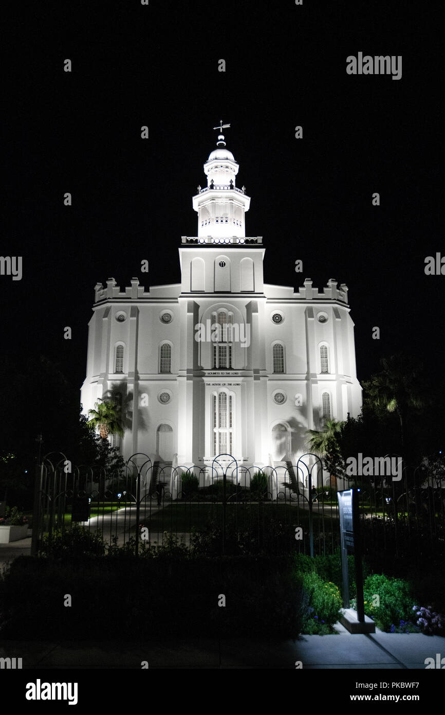 The Mormon St. George Utah Temple is a temple of The Church of Jesus ...