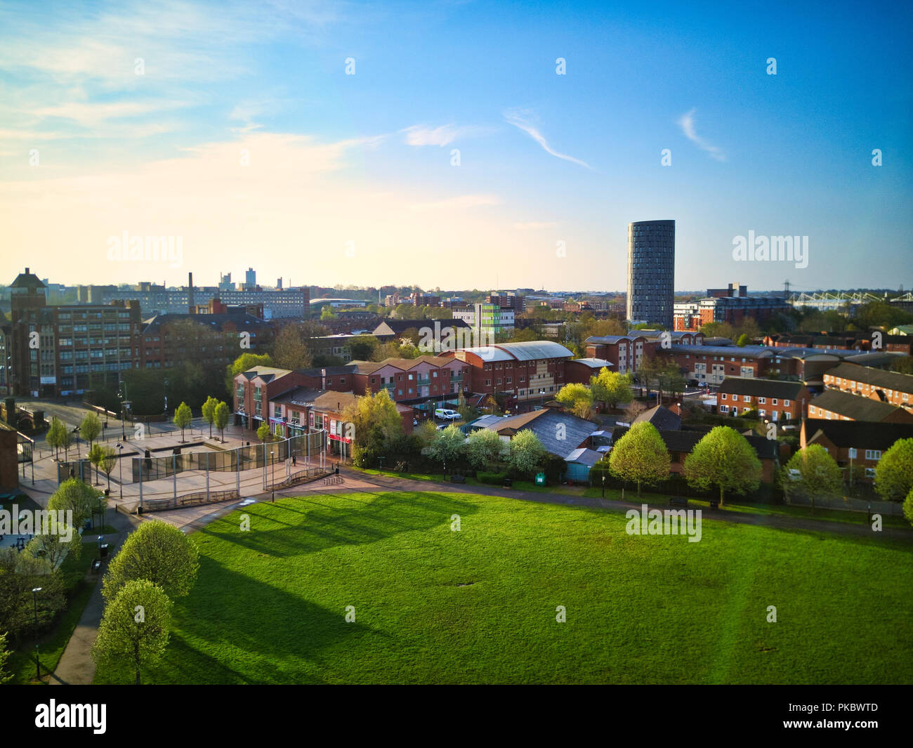 Leicester aerial hi-res stock photography and images - Alamy
