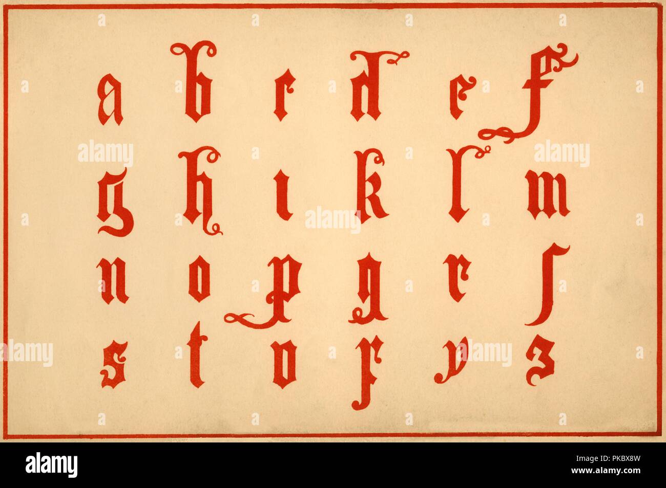 Old English Alphabet A Z