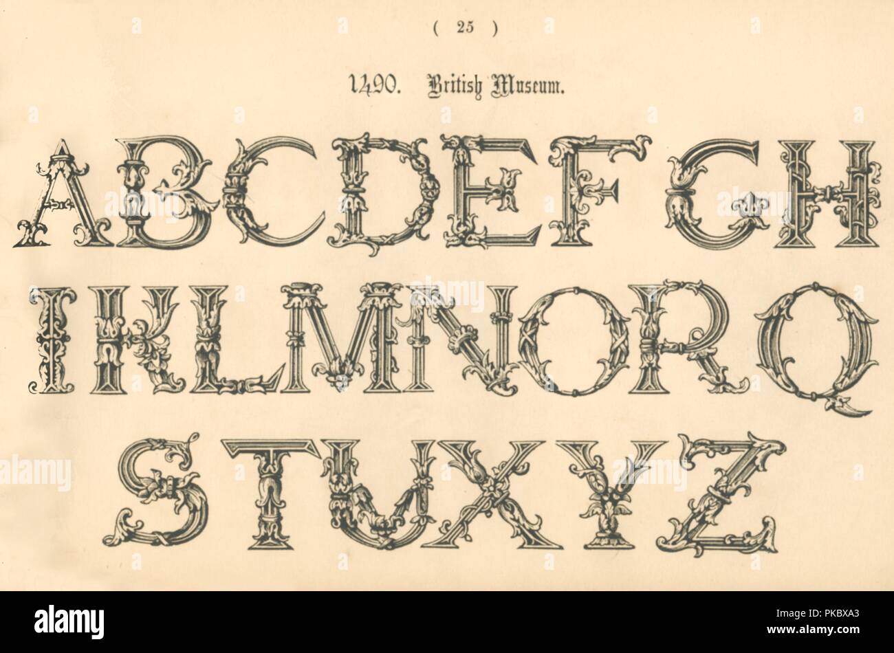The font fifteenth century hi-res stock photography and images - Alamy
