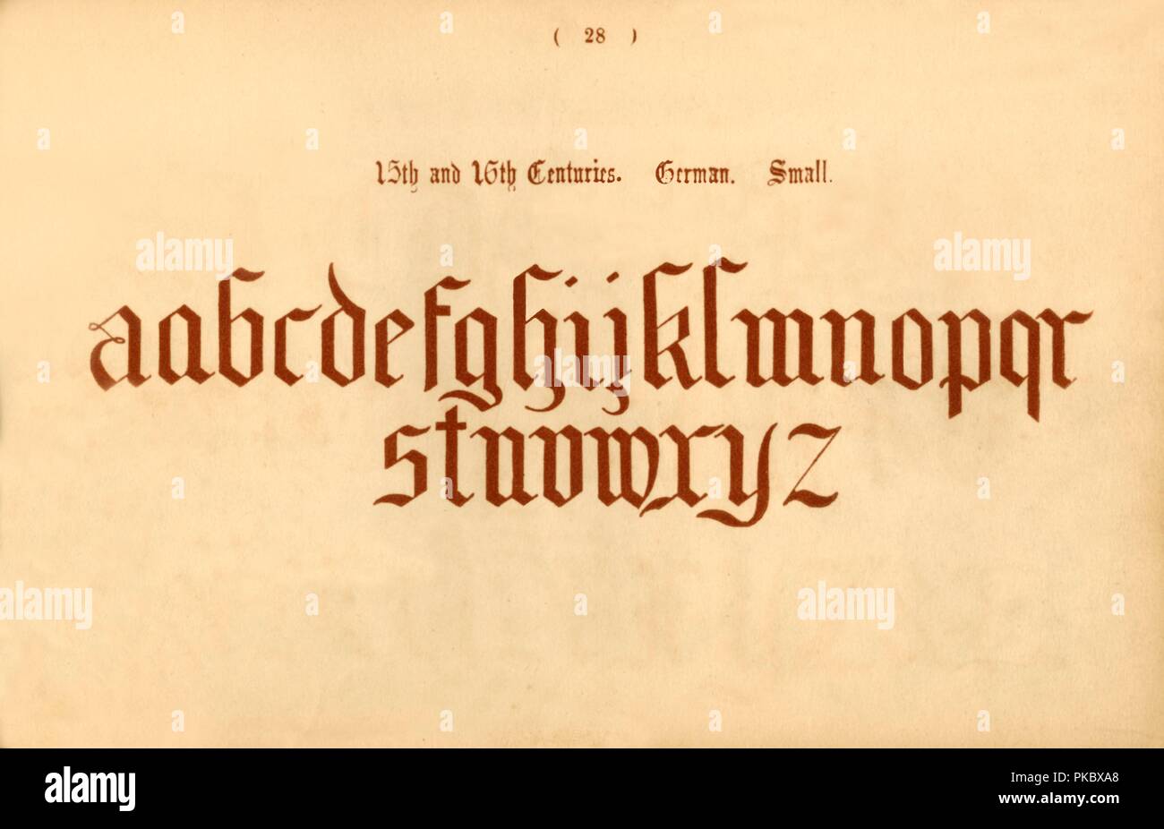 German gothic script hi-res stock photography and images - Alamy