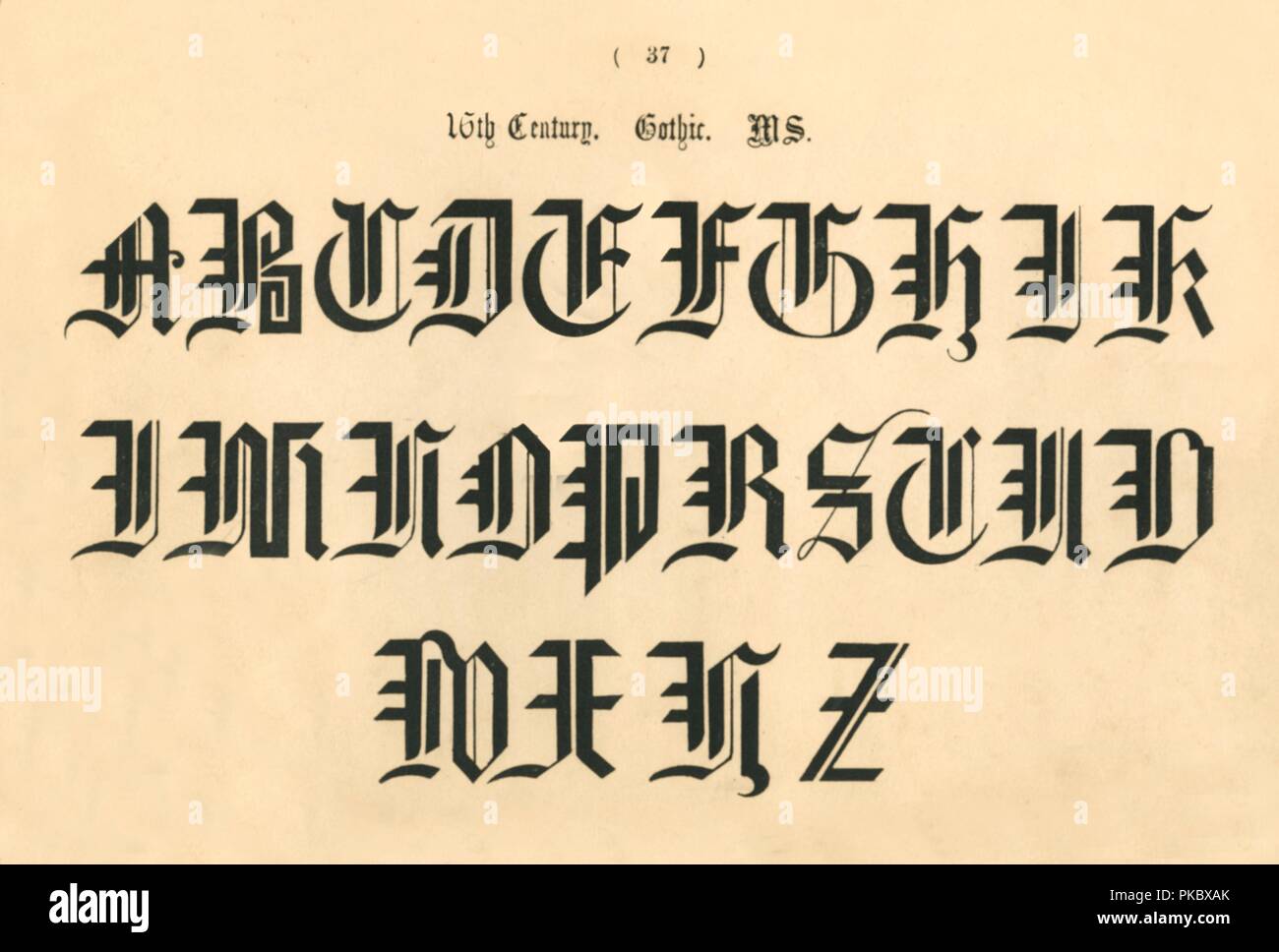 Gothic Alphabet Stock Photos & Gothic Alphabet Stock Images - Alamy