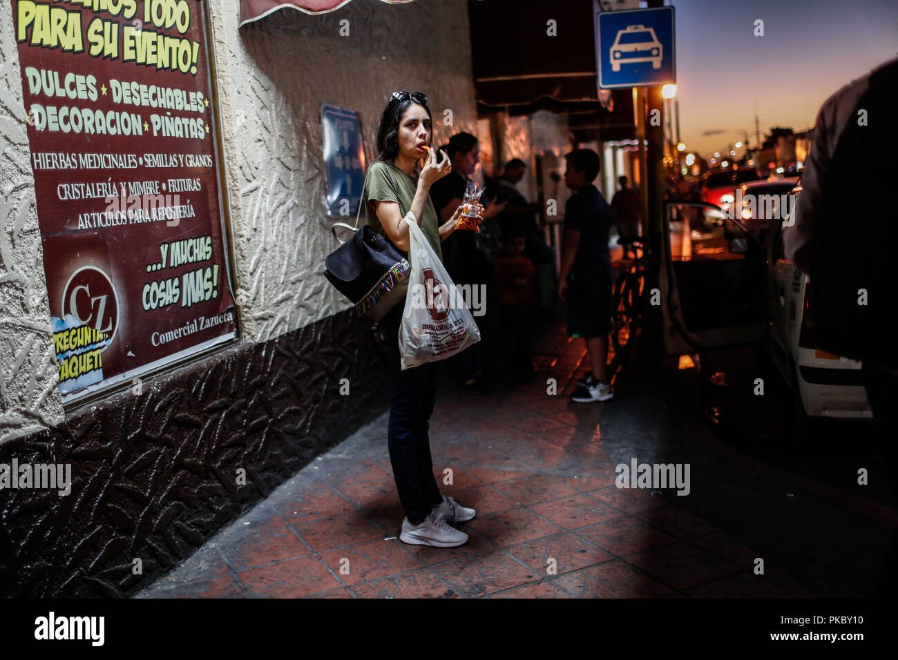 People wait for urban transport. Daily life in the historic center of ...
