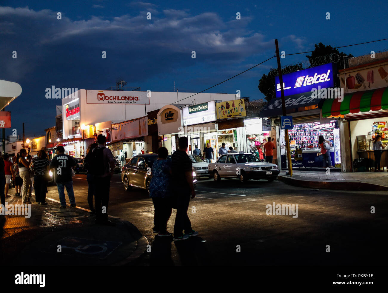 Vida cotidiana en el centro historico de Hermosillo, Sonora, Mexico ...