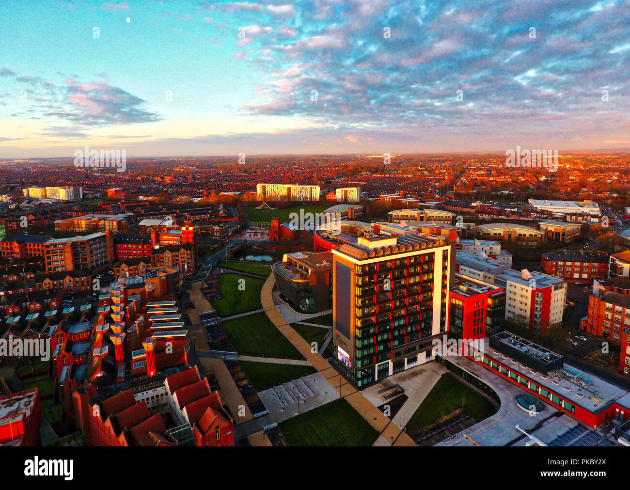 Leicester aerial hi-res stock photography and images - Alamy