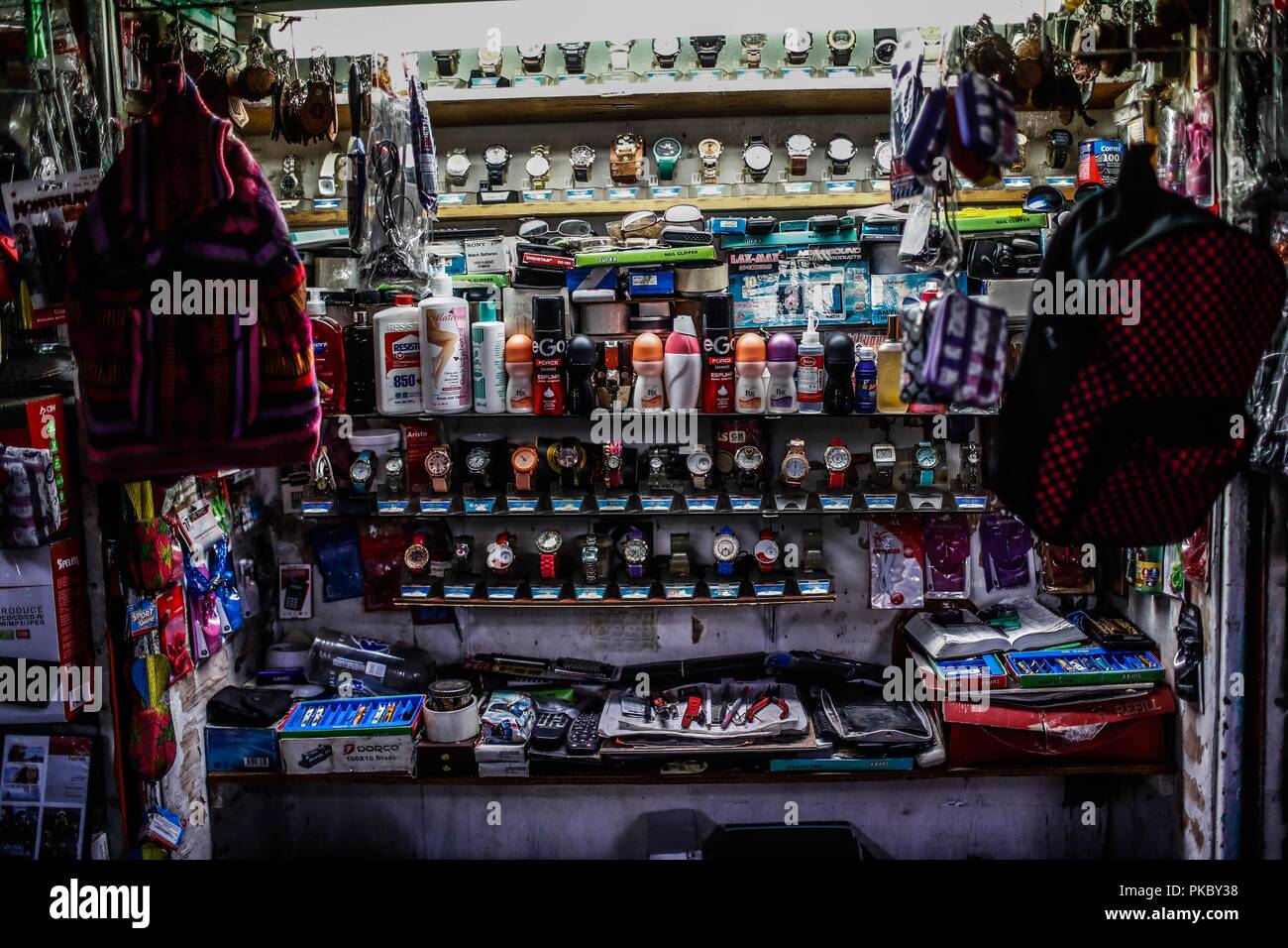 miselanea merchandise stall in the historic center of Hermosillo ...
