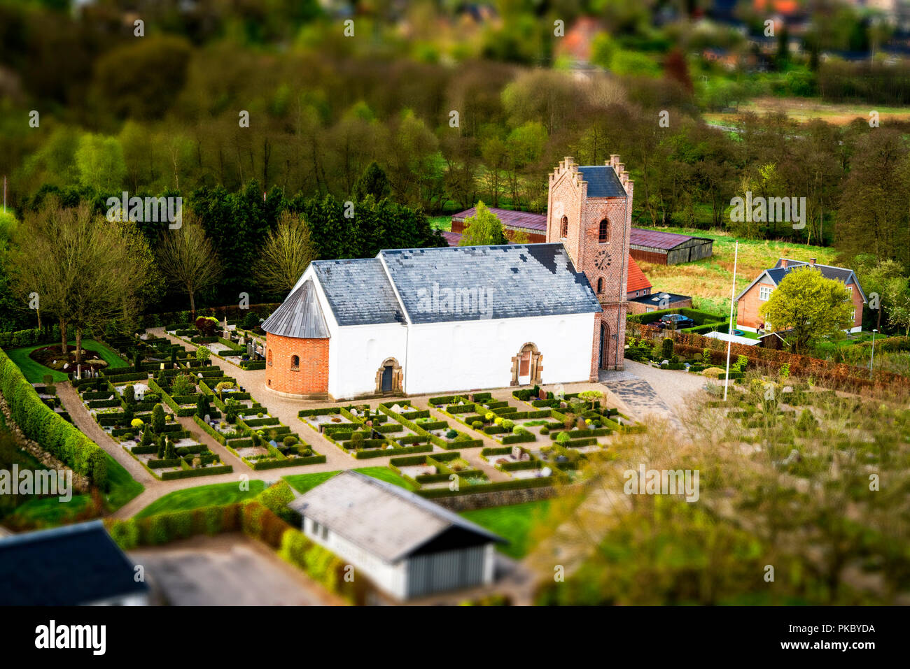 Village surrounded by trees hi-res stock photography and images - Alamy