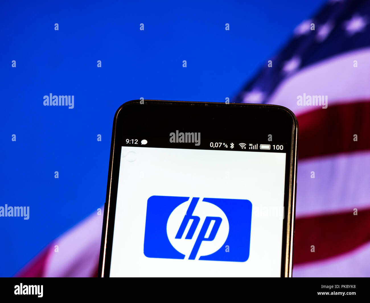 Hewlett packard logo hi-res stock photography and images - Alamy