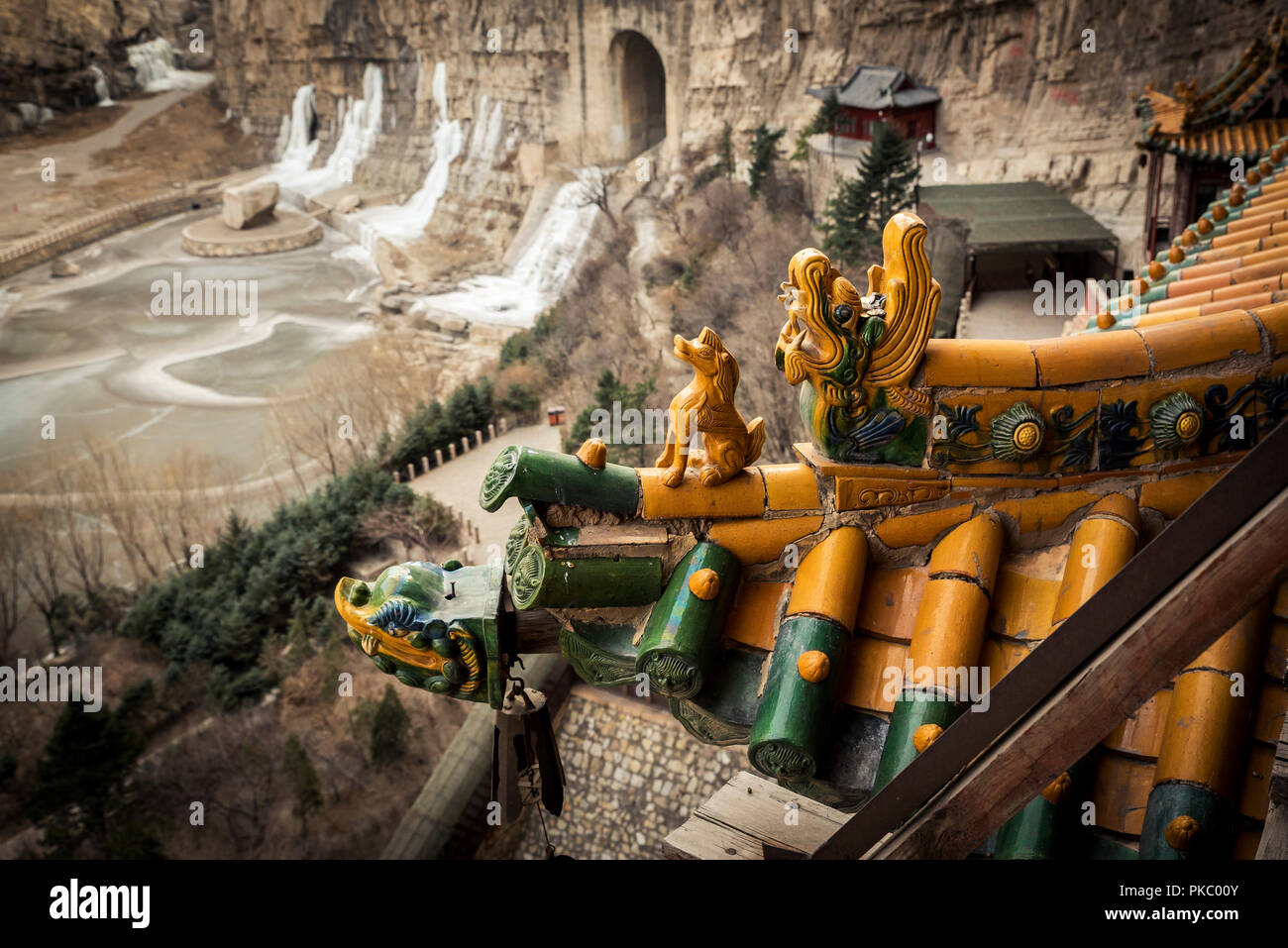 The Hanging Temple, also known as Hanging Monastery or Xuankong Temple ...