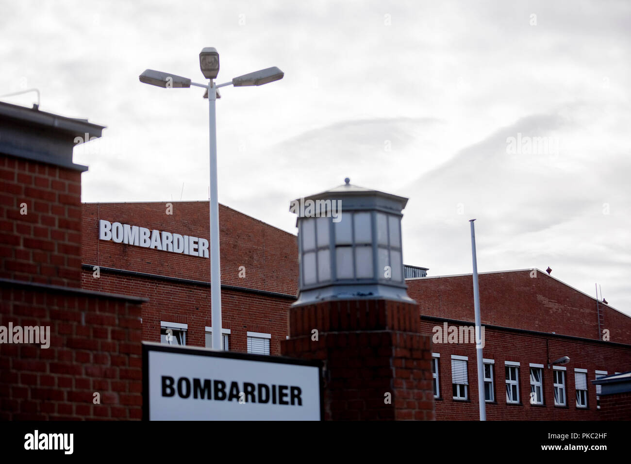 Hennigsdorf, Brandenburg. 12th Sep, 2018. Building of the Bombardier ...
