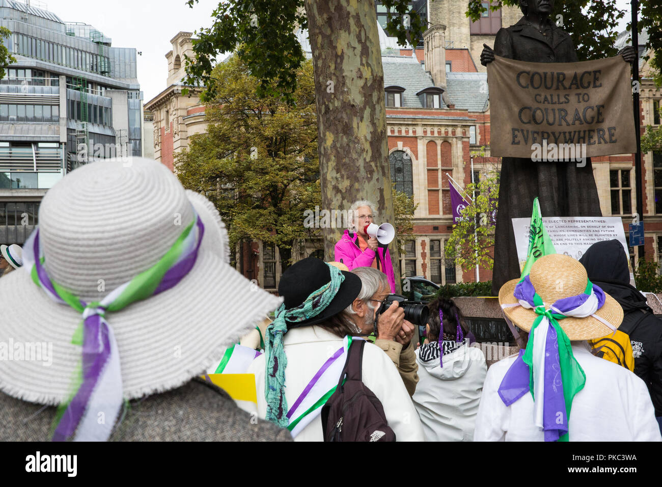 London, UK. 12th September, 2018. Ruth London of Fuel Poverty Action ...