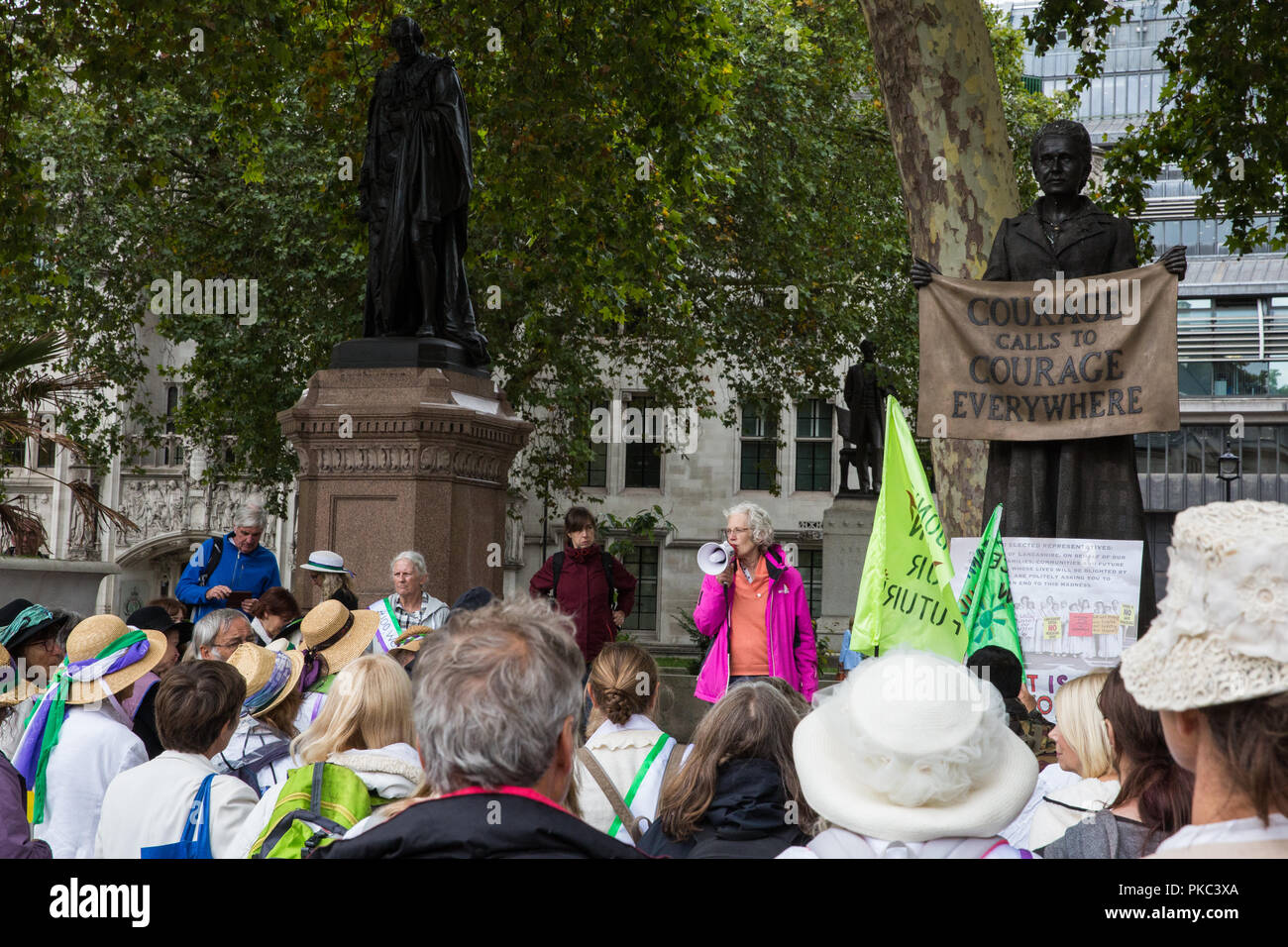 London, UK. 12th September, 2018. Ruth London of Fuel Poverty Action ...