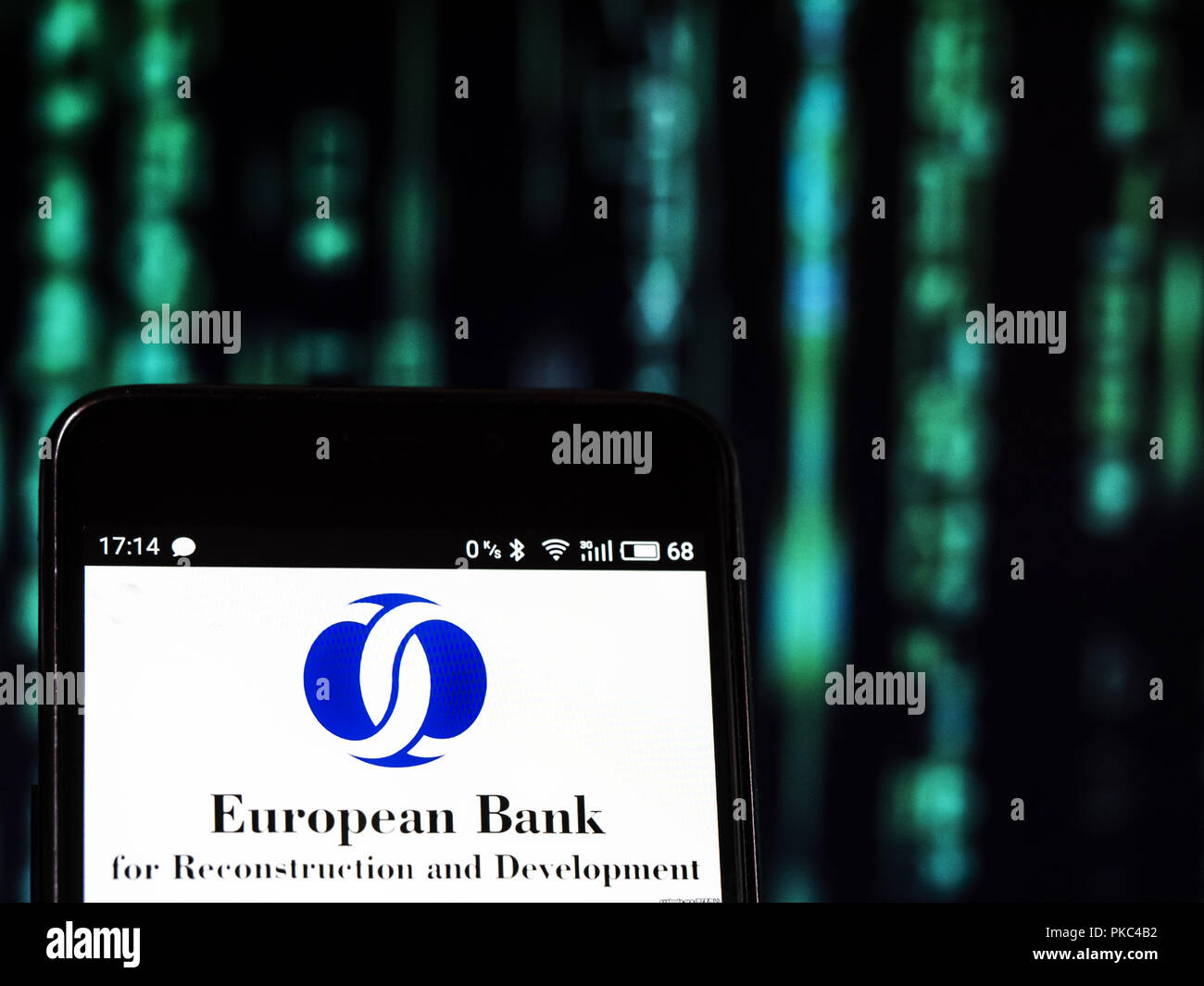European bank for reconstruction and development sign hi-res stock ...