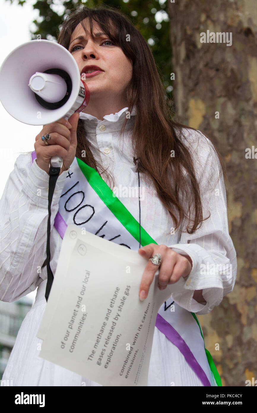 London, UK. 12th September, 2018. Amelia Womack, Deputy Leader of the ...