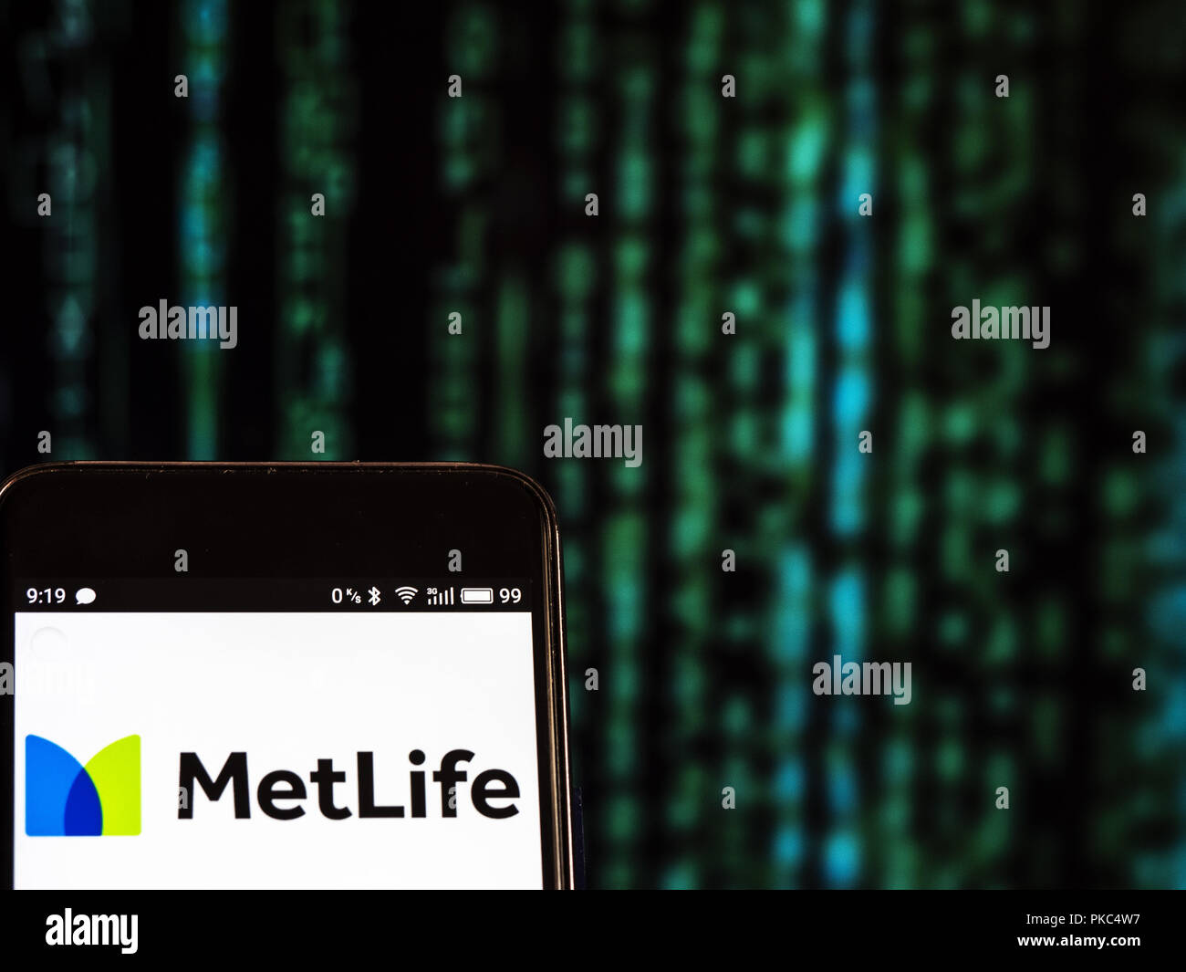 Kiev, Ukraine. 12th Sep, 2018. Metropolitan Life Insurance Company logo ...