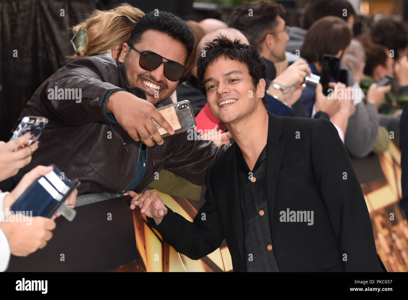 London, UK. September 12, 2018: Jamie Cullam at the World Premiere of ...
