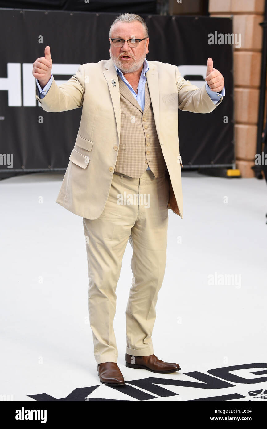 London, UK. September 12, 2018: Ray Winstone at the World Premiere of ...