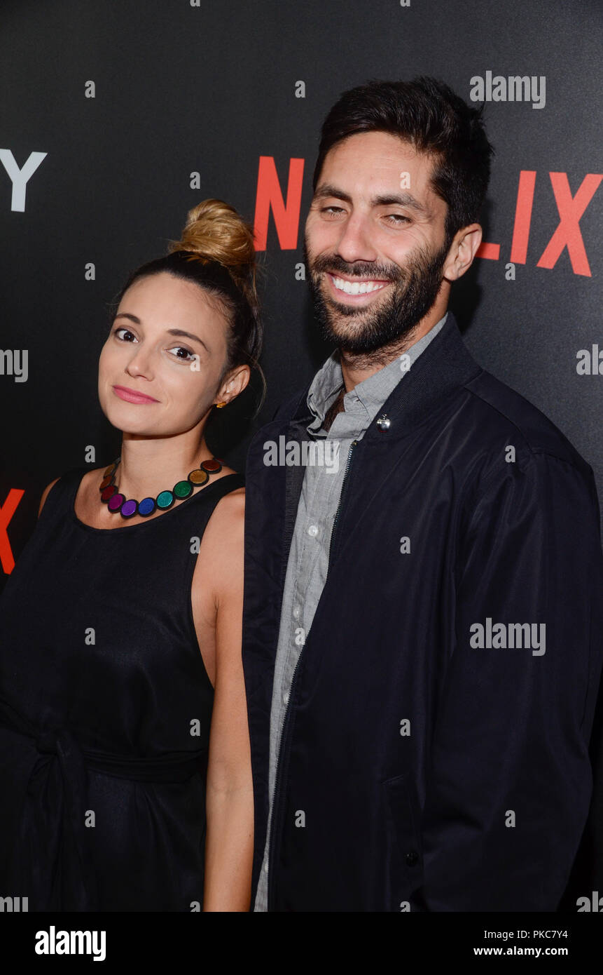 New York, NY, USA. 12th Sep, 2018. Yaniv "Nev Schulman and his wife ...