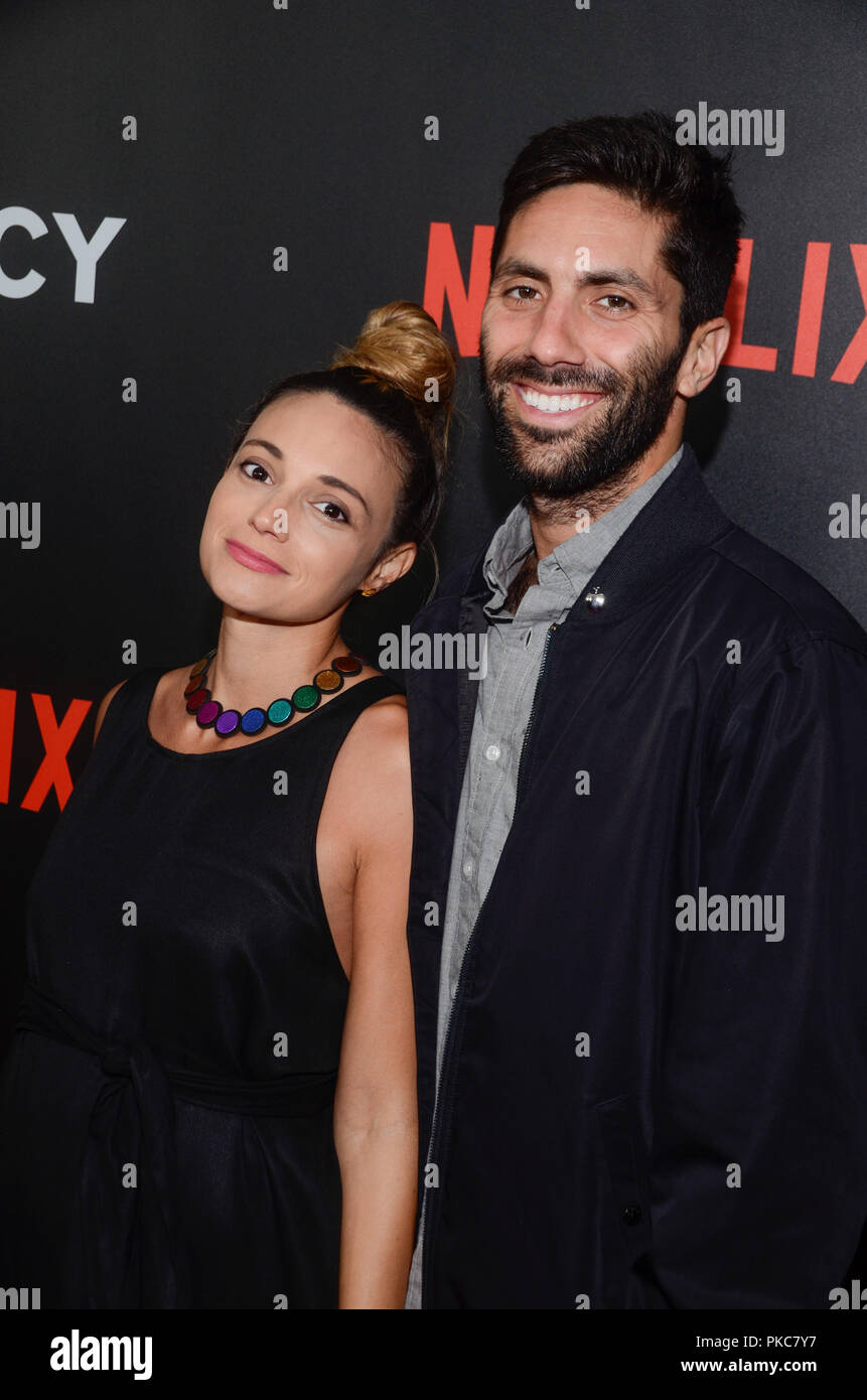 New York, NY, USA. 12th Sep, 2018. Yaniv "Nev Schulman and his wife ...