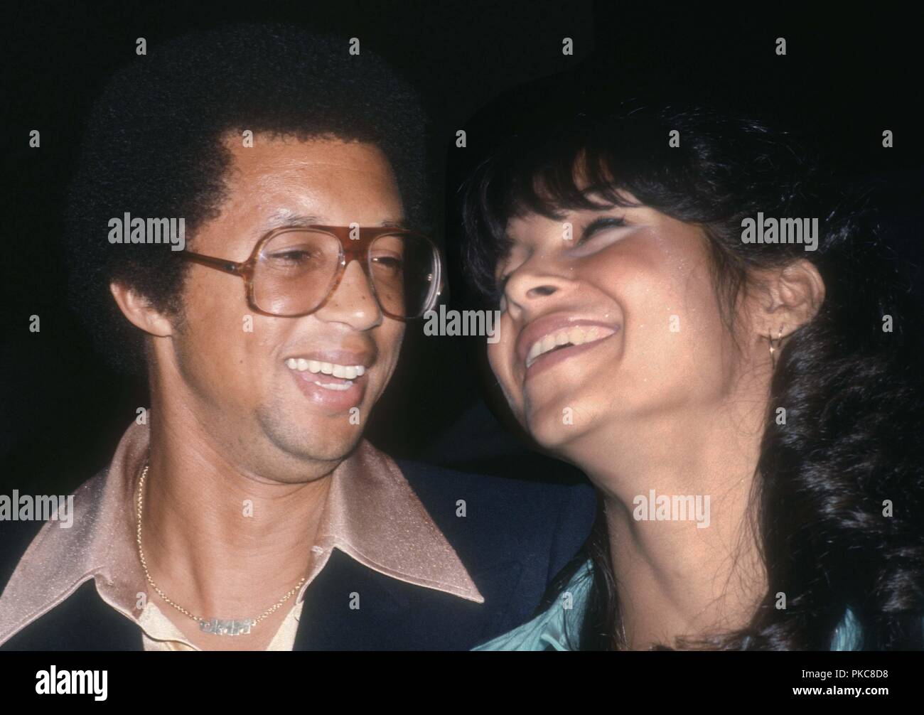 Arthur Ashe and wife Jeanne Moutoussamy-Ashe 1977 Photo By Adam Scull ...