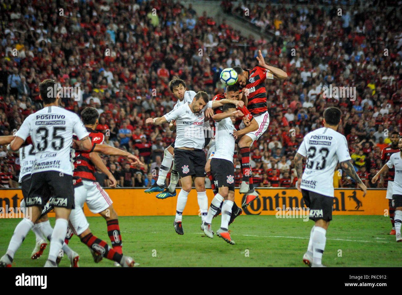 Rio De Janeiro, Brazil. 12th Sep, 2018. final of the Copa do Brasil ...
