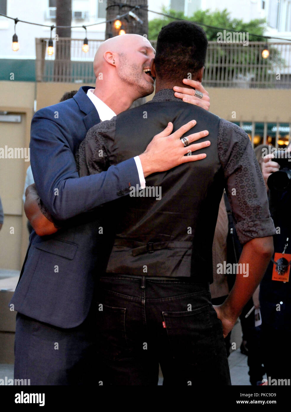 Hollywood, California, USA. 12th Sept 2018. (L-R) Actors Kyle Strauts ...