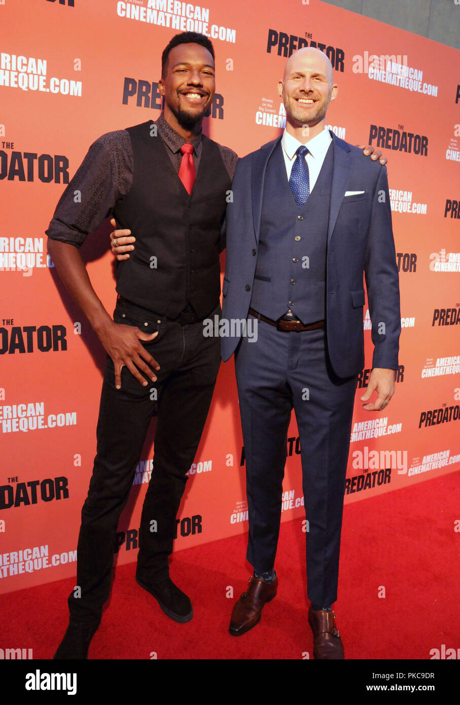 Hollywood, California, USA. 12th Sept 2018. (L-R) Actors Brian A ...