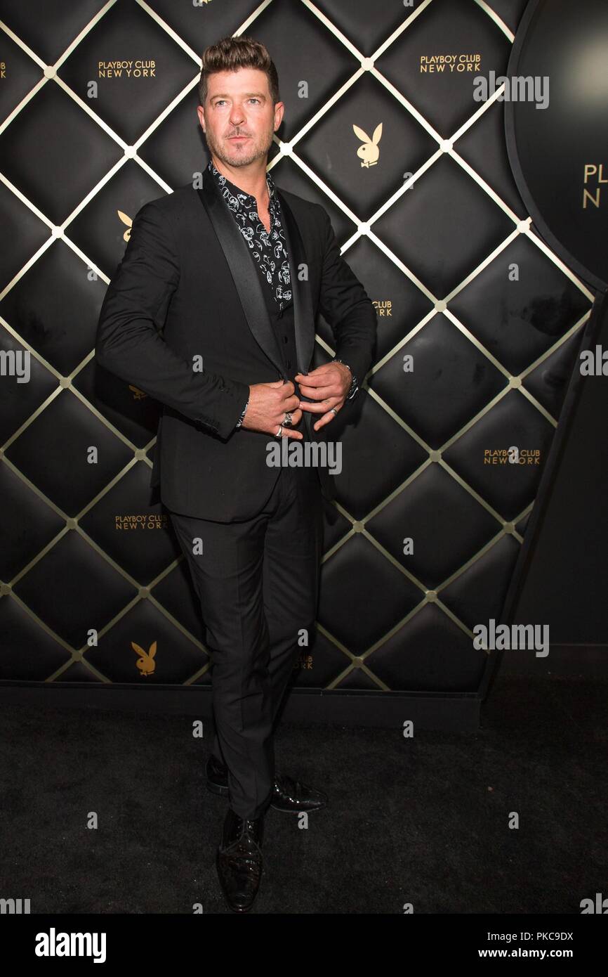 New York, NY, USA. 12th Sep, 2018. Robin Thicke at arrivals for Playboy ...