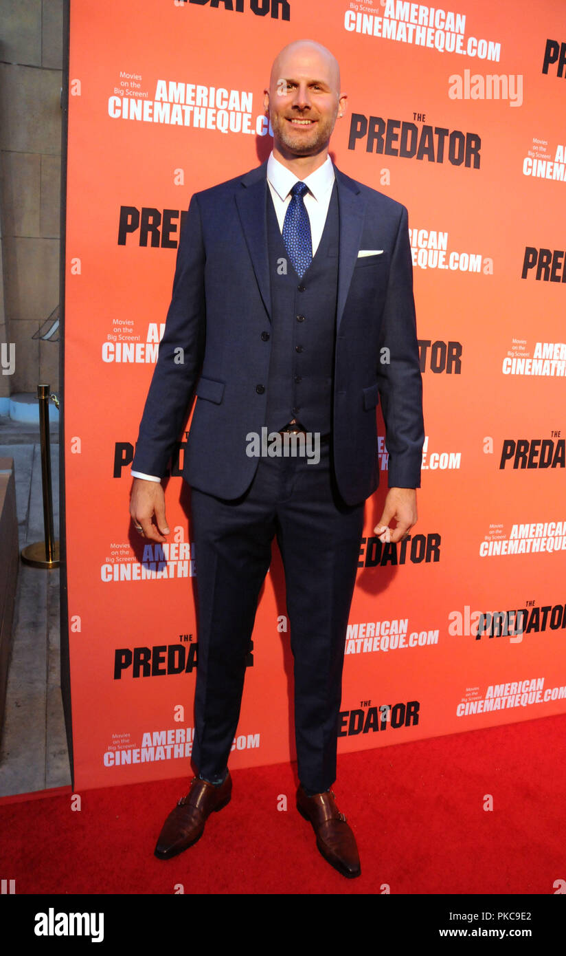 Hollywood, California, USA. 12th Sept 2018. Actor Kyle Strauts/stuntman ...