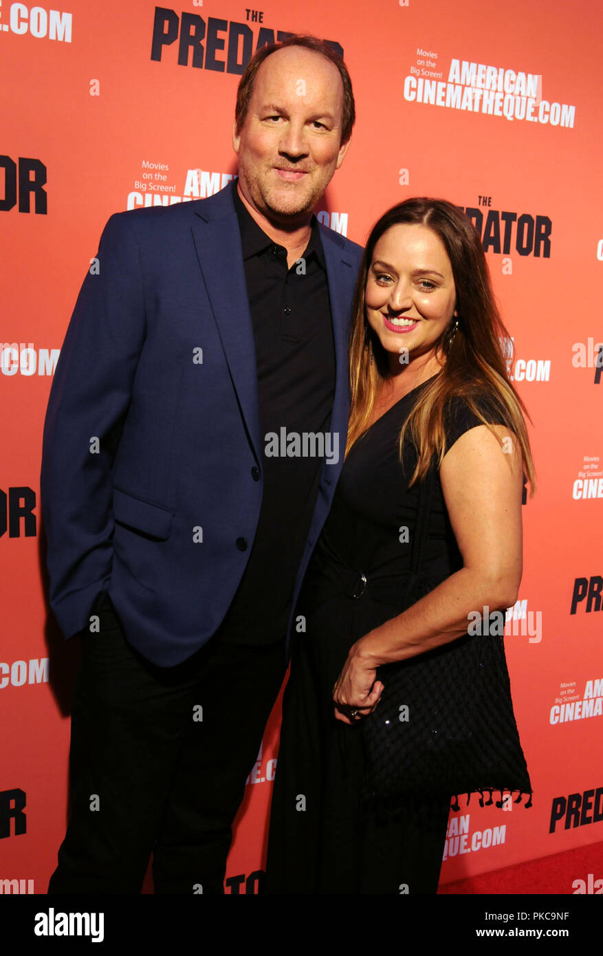 Hollywood, California, USA. 12th Sept 2018. Writer Fred Dekker and wife ...