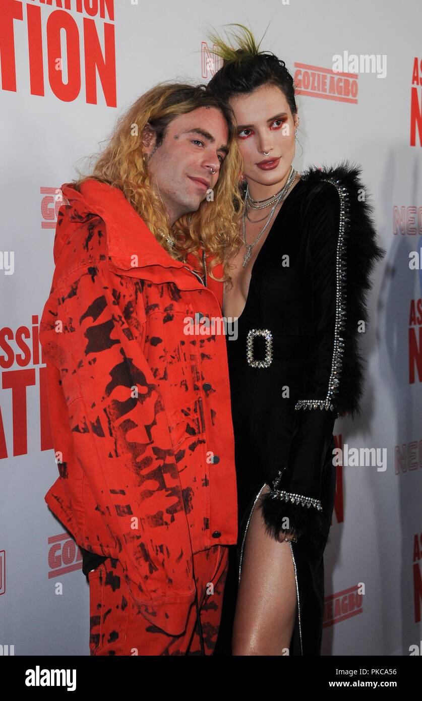 Los Angeles, CA, USA. 12th Sep, 2018. Bella Thorne, Mod Sun at arrivals ...