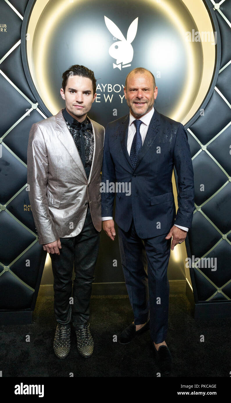 New York, USA - September 12, 2018: Kyle Lee, Joe Wagner attend Playboy ...