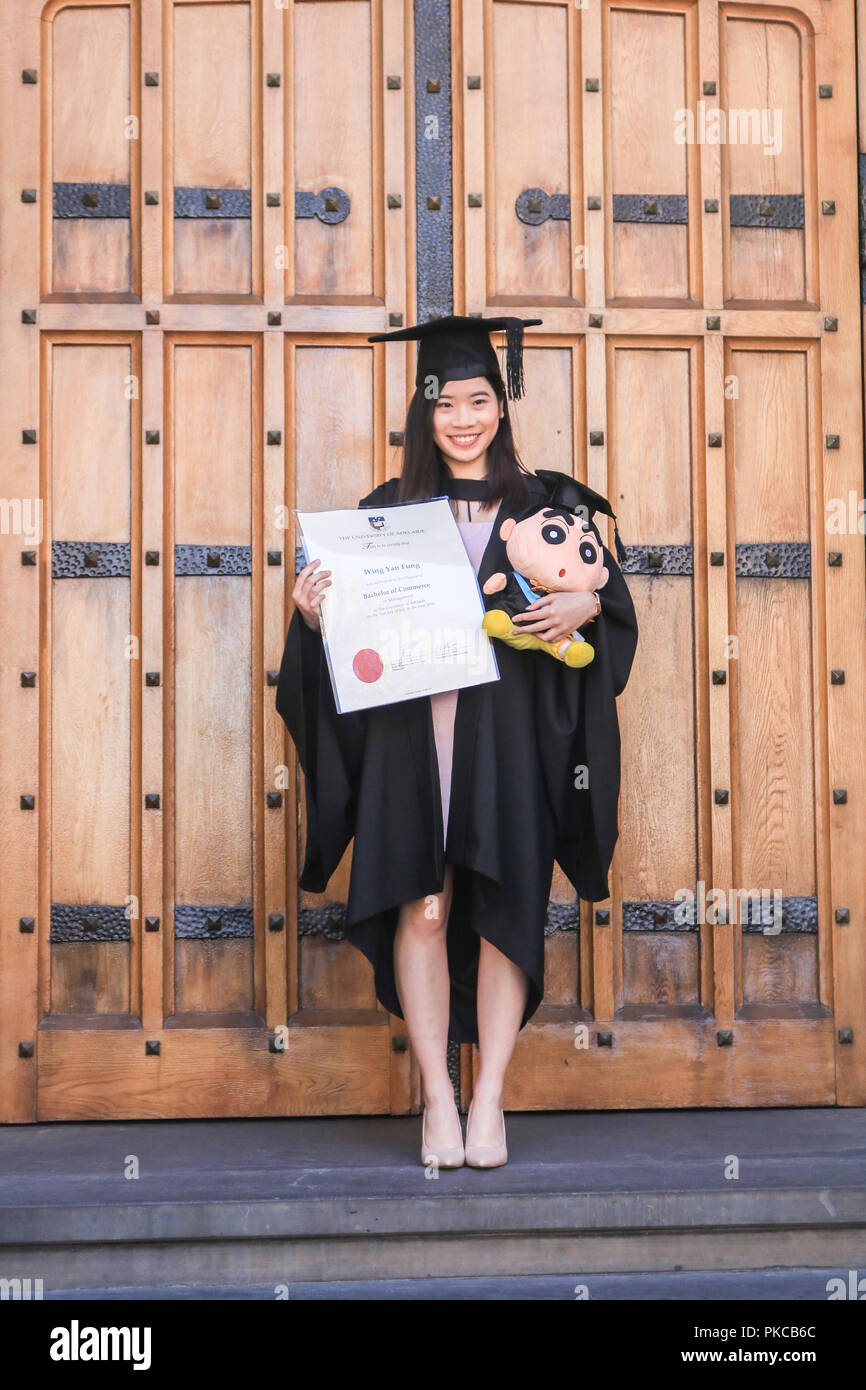 Adelaide Australia. 13th September 2018. Graduating students from the ...