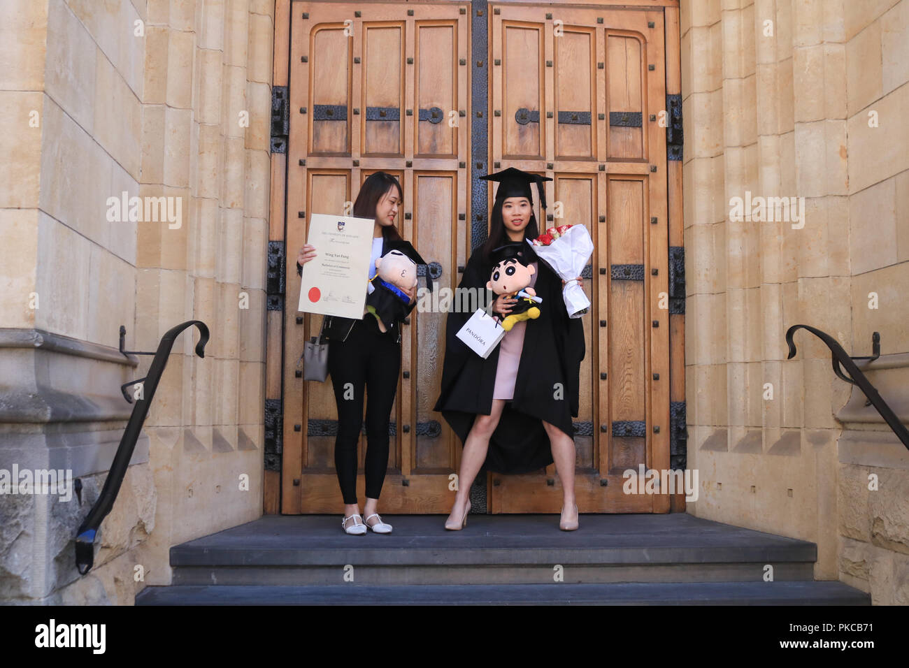 Adelaide Australia. 13th September 2018. Graduating students from the ...