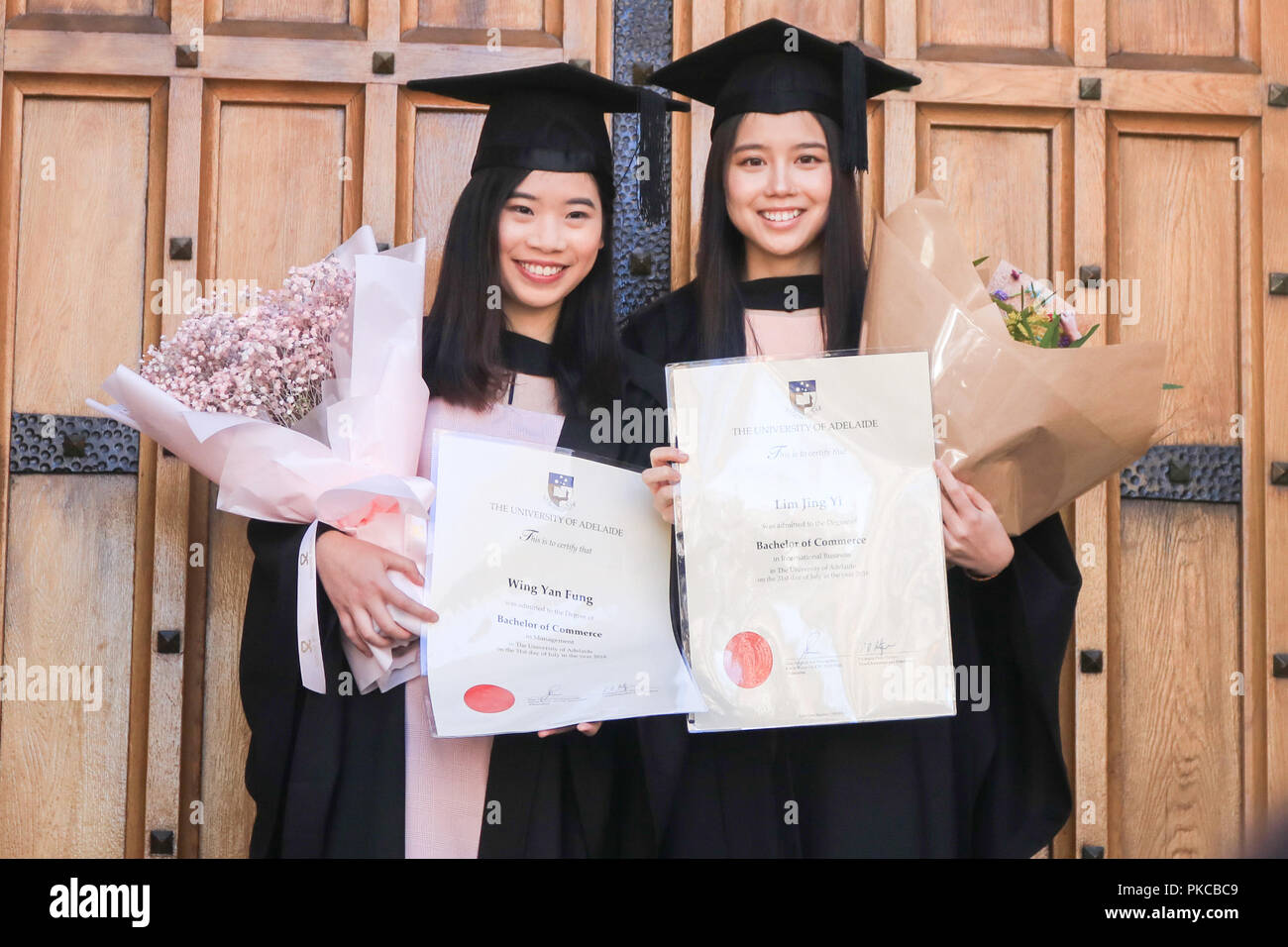 Adelaide Australia. 13th September 2018. Graduating students from the ...