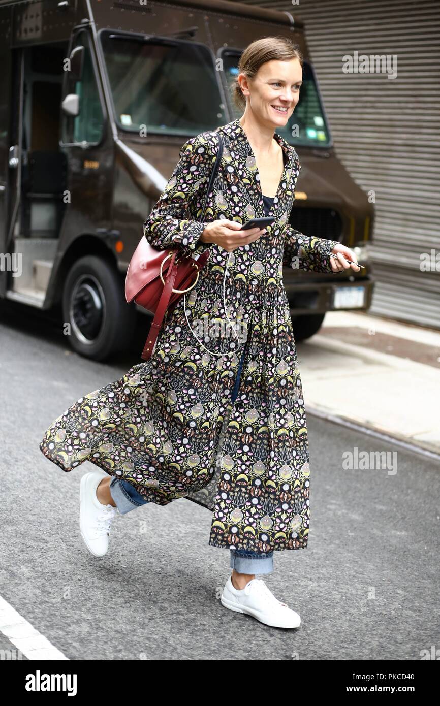 Jo Ellison, Fashion Editor for the Financial Times, posing on the ...