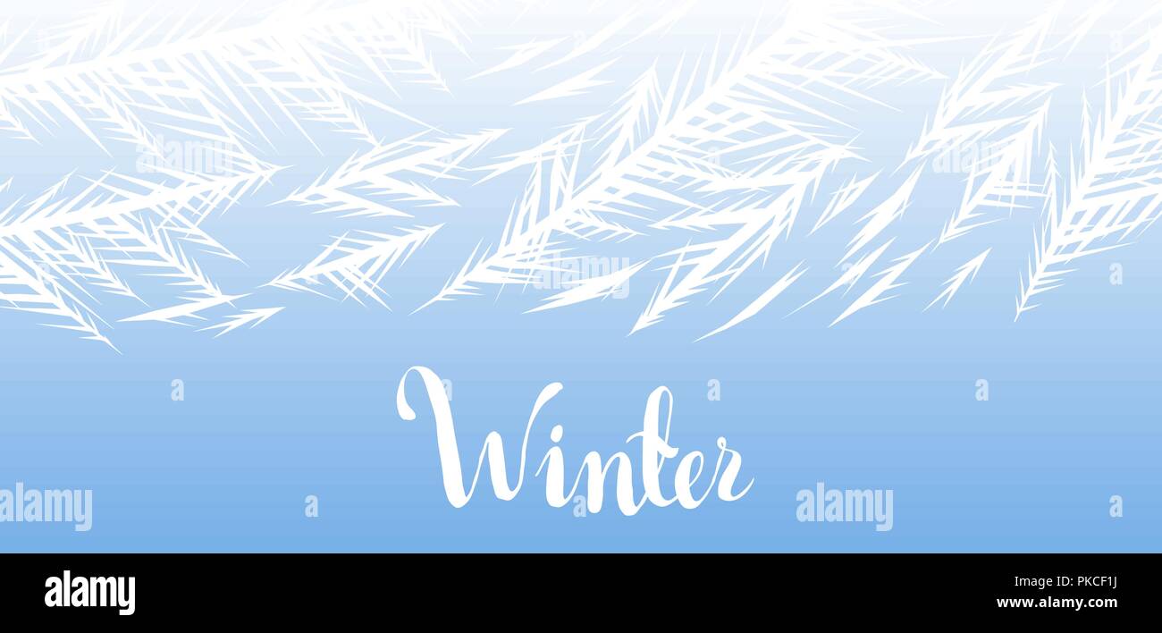 Winter frozen window background Stock Vector Image & Art - Alamy
