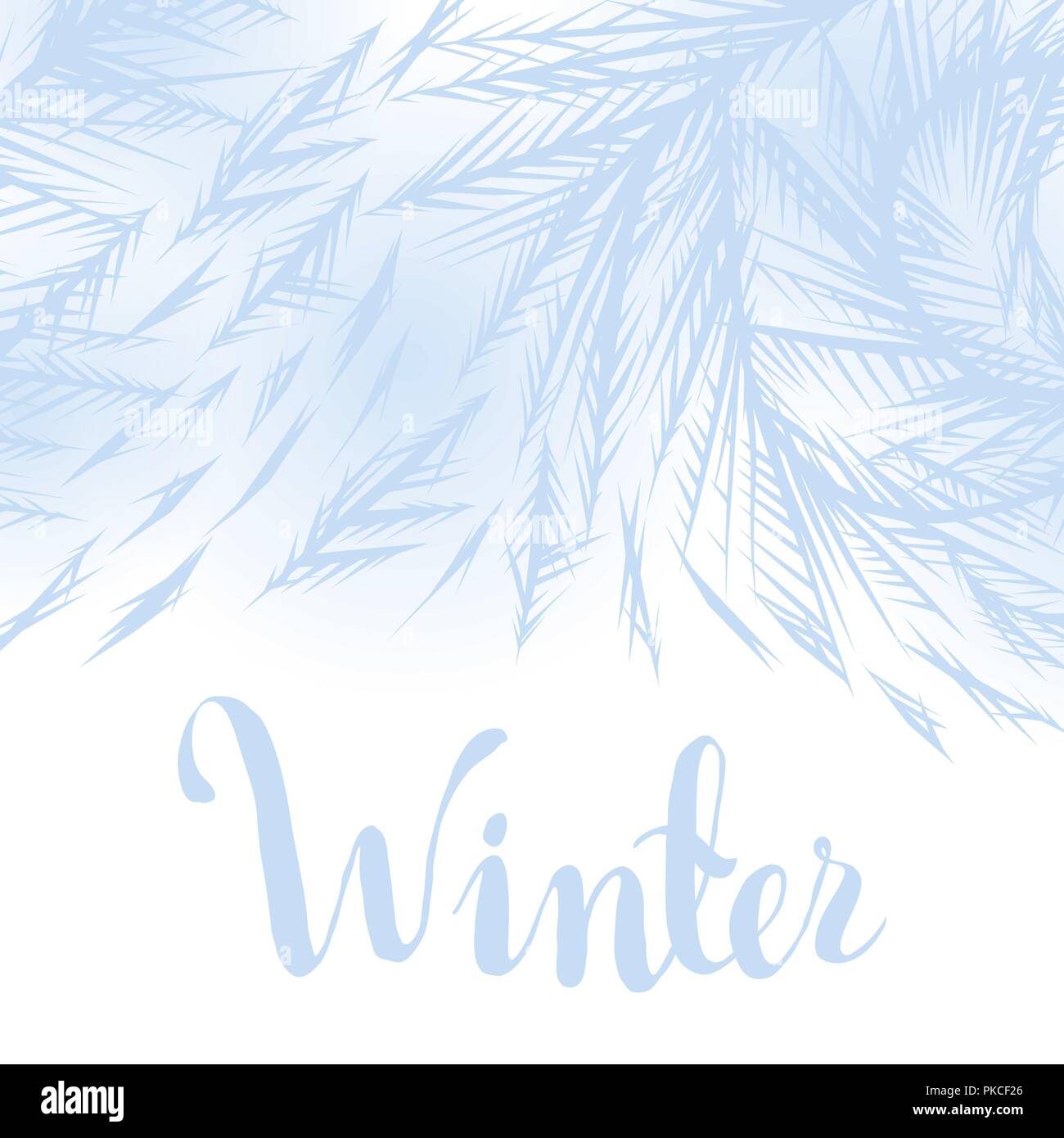 Frosty window in winter Stock Vector Images - Alamy
