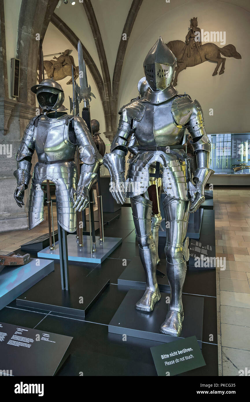 Knights armor, harnesses, Kürisse around 1590, National Museum, Munich ...