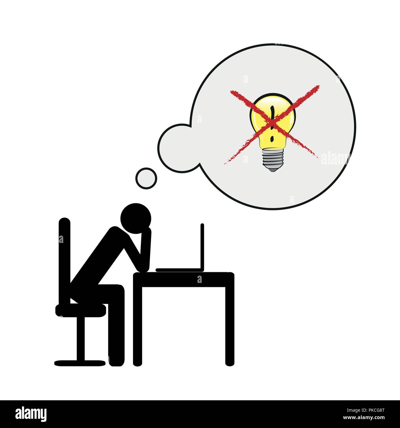 Work burnout concept Stock Vector Images - Alamy