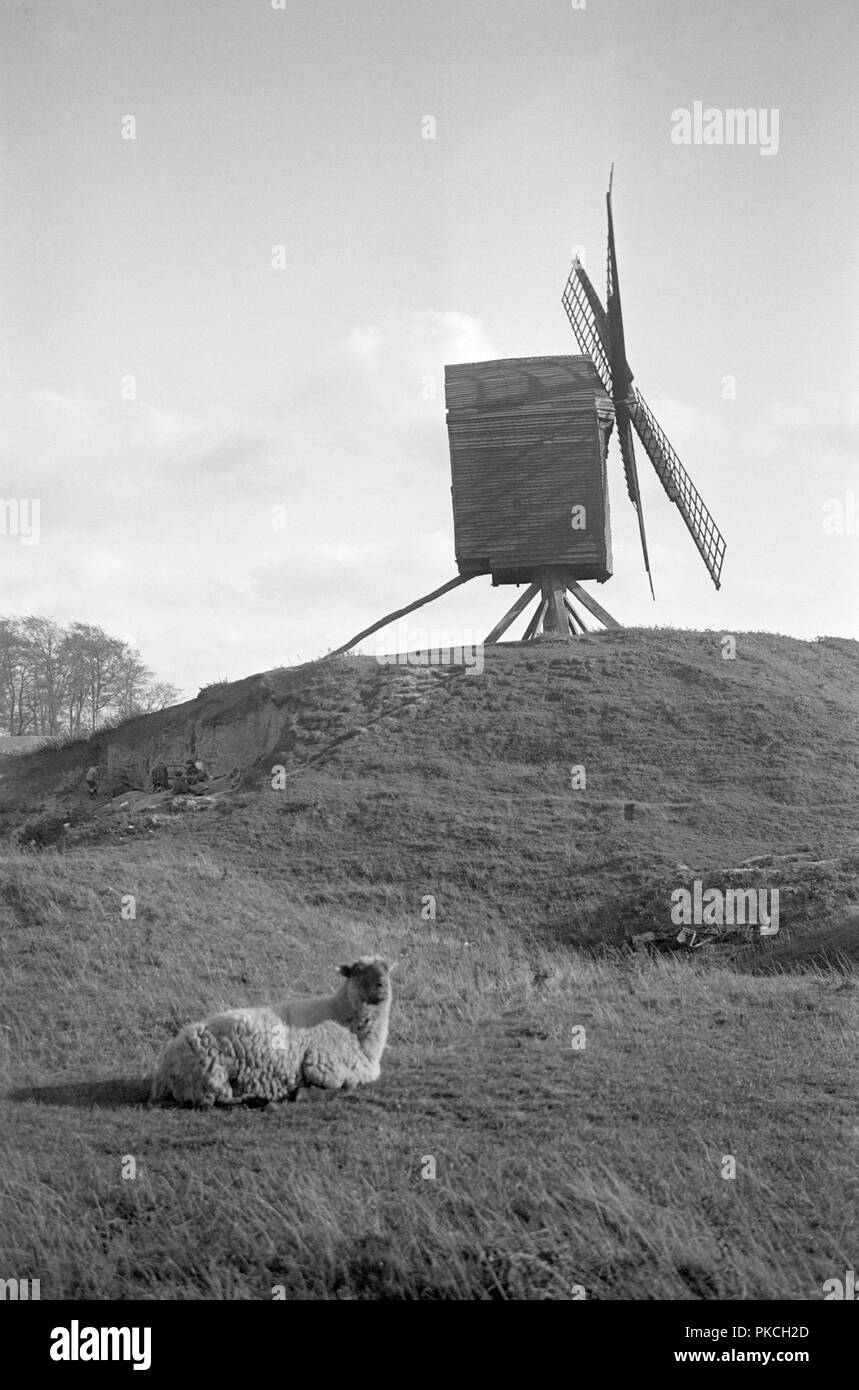 Brill Windmill, Buckinghamshire, 1934. Artist: HES Simmons Stock Photo ...