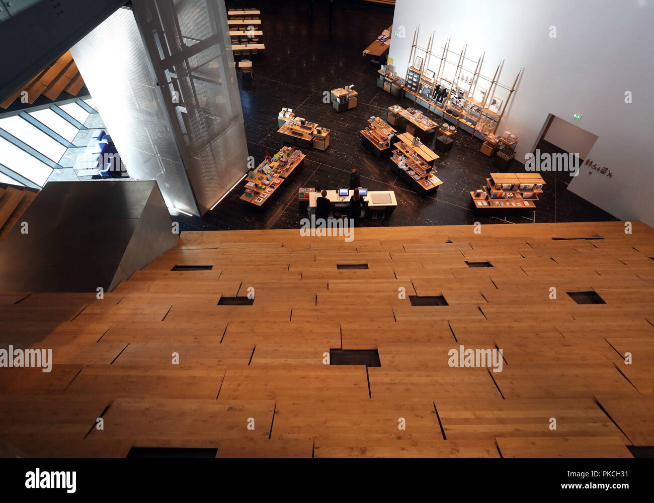 An inside view of the new eighty million pound V&A Dundee museum, the ...
