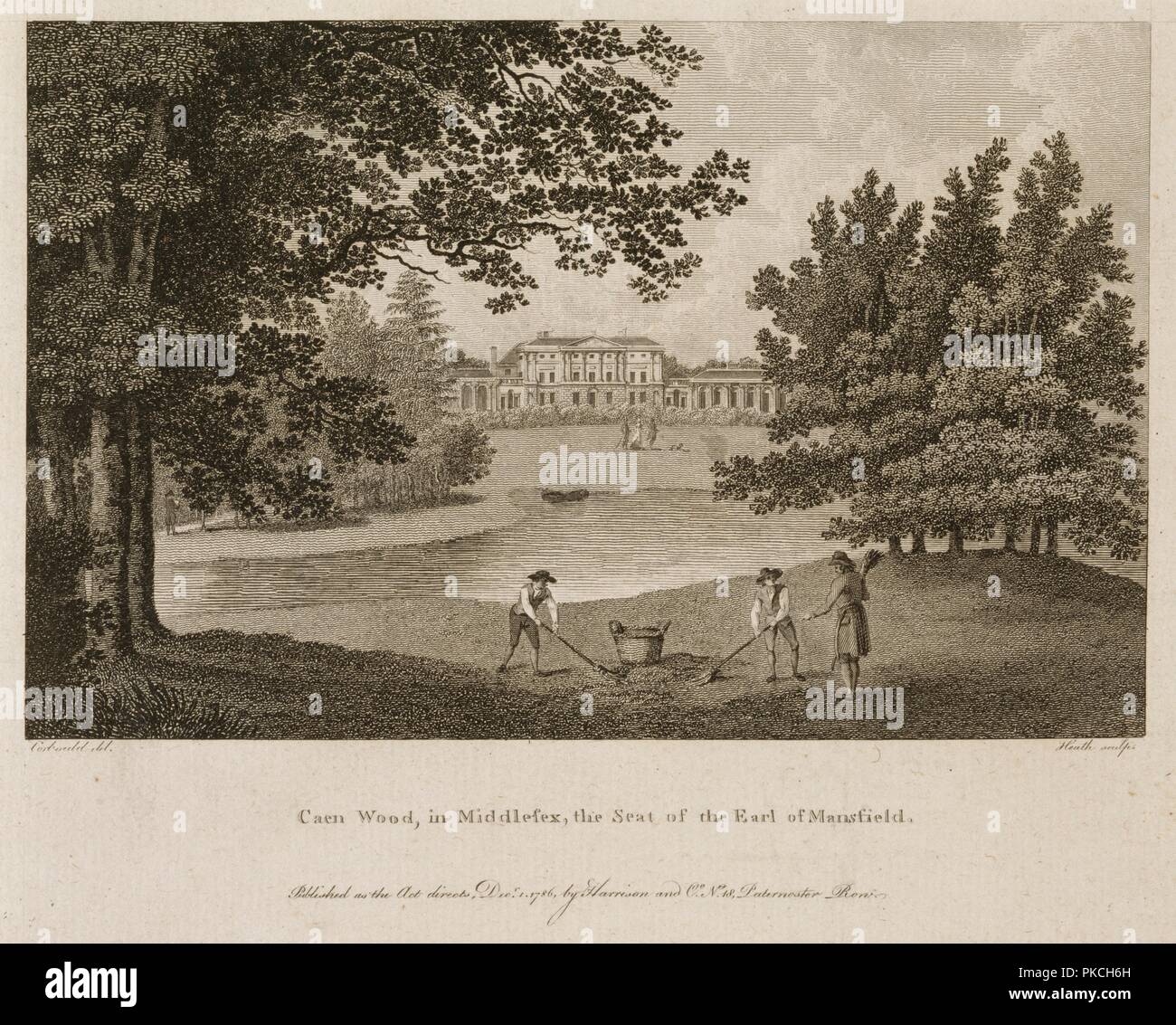 Kenwood House, Hampstead, London, 1786. Artist: James Heath Stock Photo ...