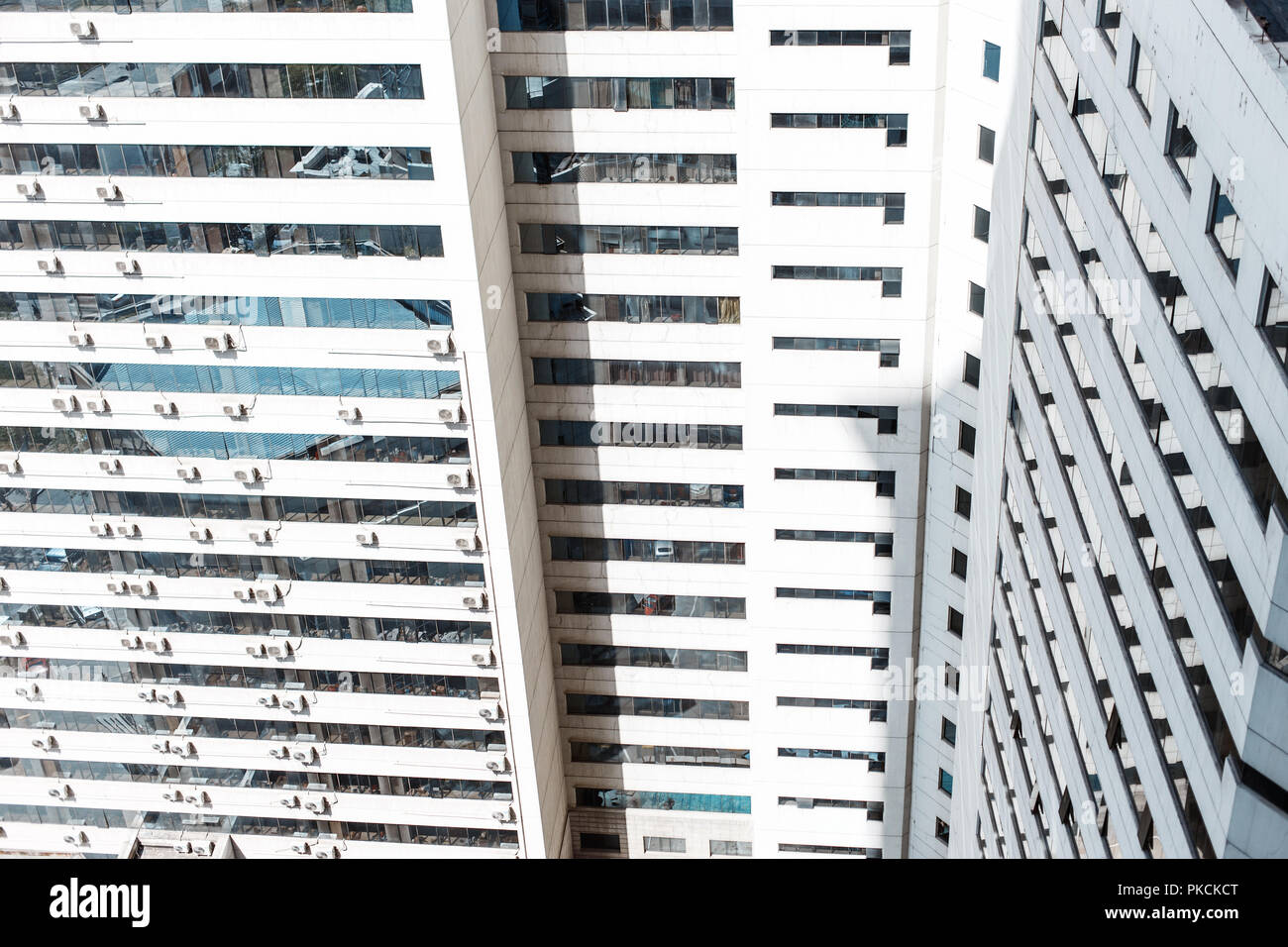 Beautiful architecture of the building with windows Stock Photo - Alamy