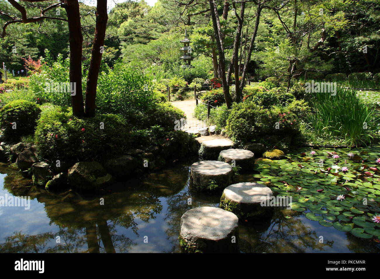 Japanese stepping stones hi-res stock photography and images - Alamy