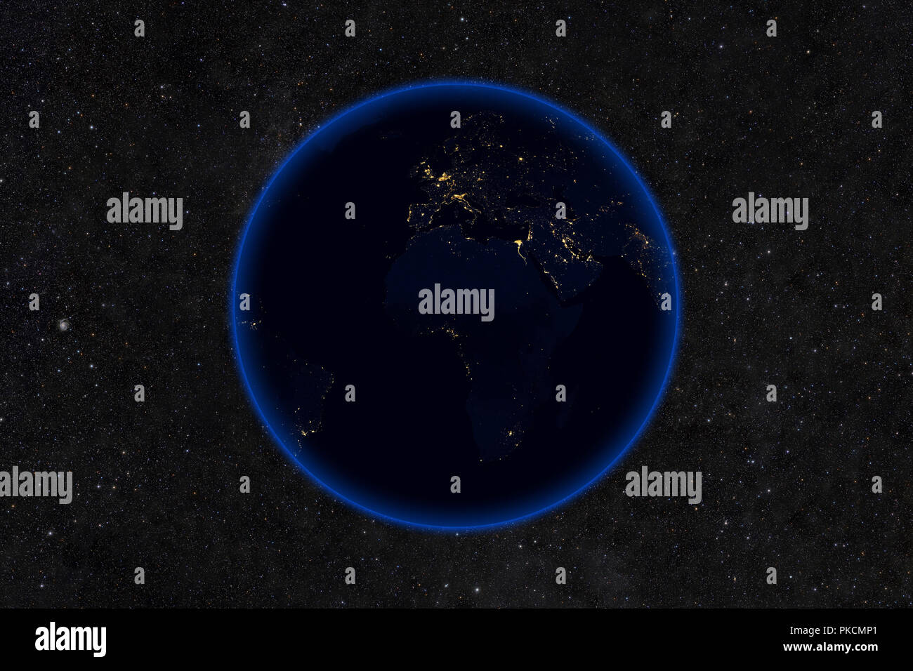 Planet Earth at night Stock Photo - Alamy