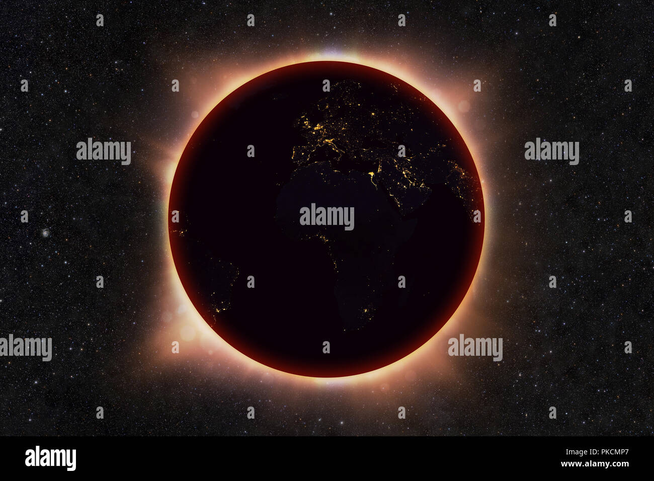 Circle light earth flare hi-res stock photography and images - Alamy