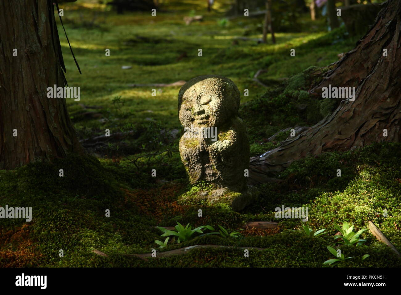 Buddhist jizo statues in Kyoto, Japan Stock Photo - Alamy